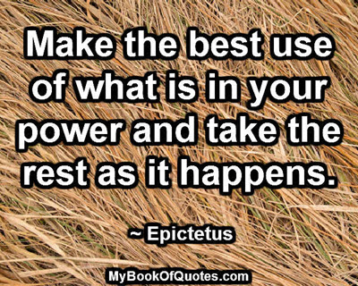 Make The Best Use - MyBookOfQuotes.com